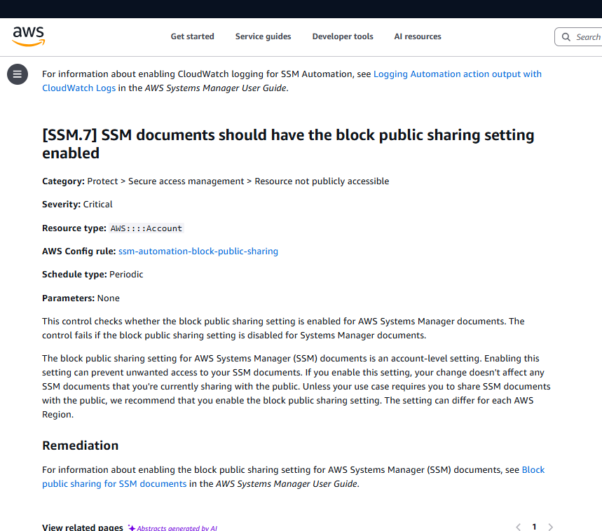 Security Hub で大阪リージョンだけ「SSM.7」アラートが出た話 - DENET 技術ブログ